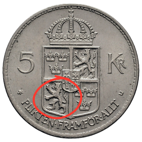 5 KRONOR 1972 - GUSTAF VI ADOLF | Swemynt